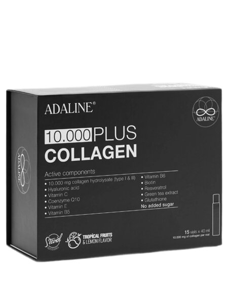 Питьевой коллаген Адалин ADALINE 10.000 PLUS с комплексом биоактивных ...