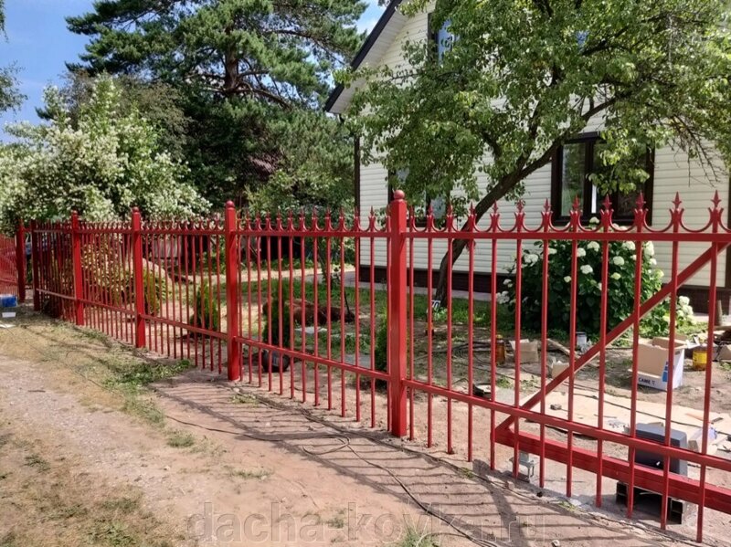 Секции забора с пиками купить в Москве | "Амарант"