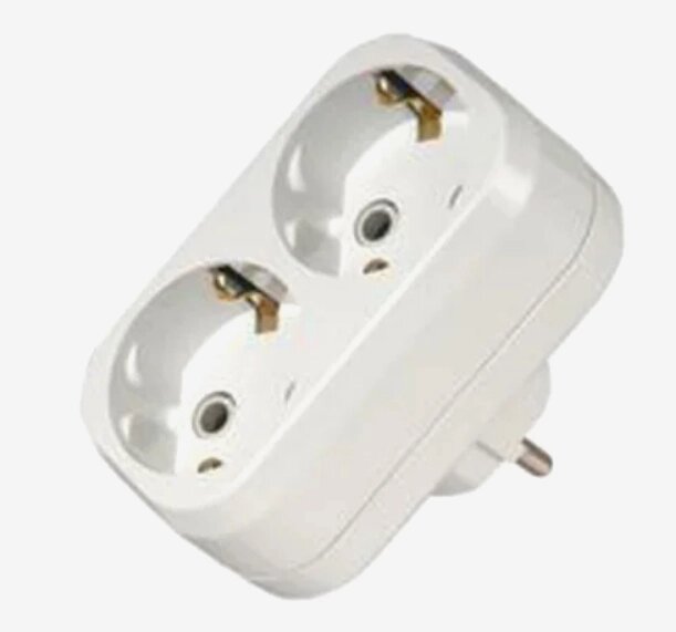 Разветвитель c заземлением 16A двойной Makel 10031 электрический 2 гнезда - купить в Ростове-на ...