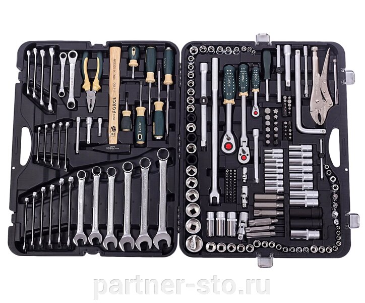 RF-42022-5 ROCKFORCE 1/4"&3/8"&1/2" Набор инструментов 202пр, (6-гран)(4-32мм) (242763248 ...