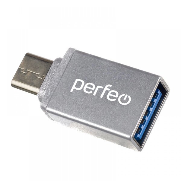 Адаптер PERFEO OTG USB3.0 in - Type-C out серебристый (PF-VI-О006 Silver) PF_E1676 купить оптом ...