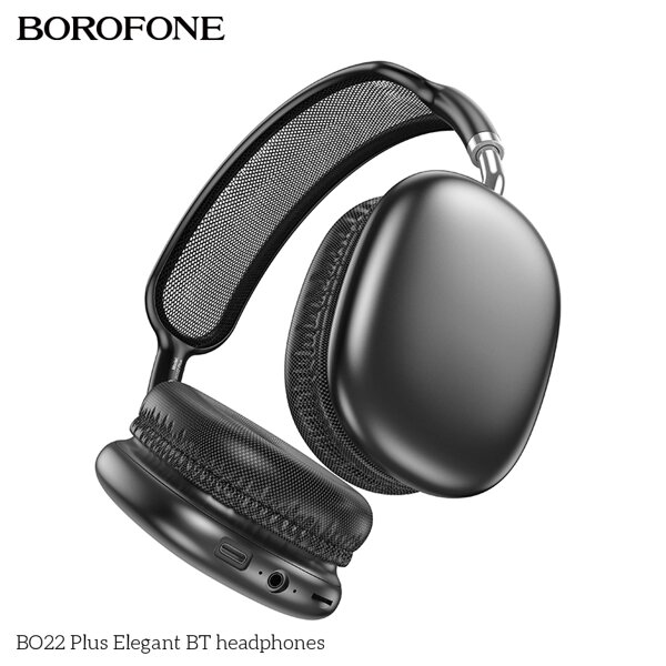 Гарнитура Bluetooth полноразмерная BOROFONE BO22 Plus Elegant 800mah MP3 Space Grey купить оптом ...
