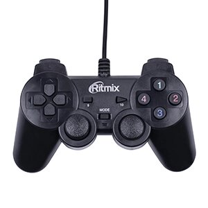 Геймпад RITMIX GP-005 Black, USB, 2 джойстика, вибро, блистер купить ...