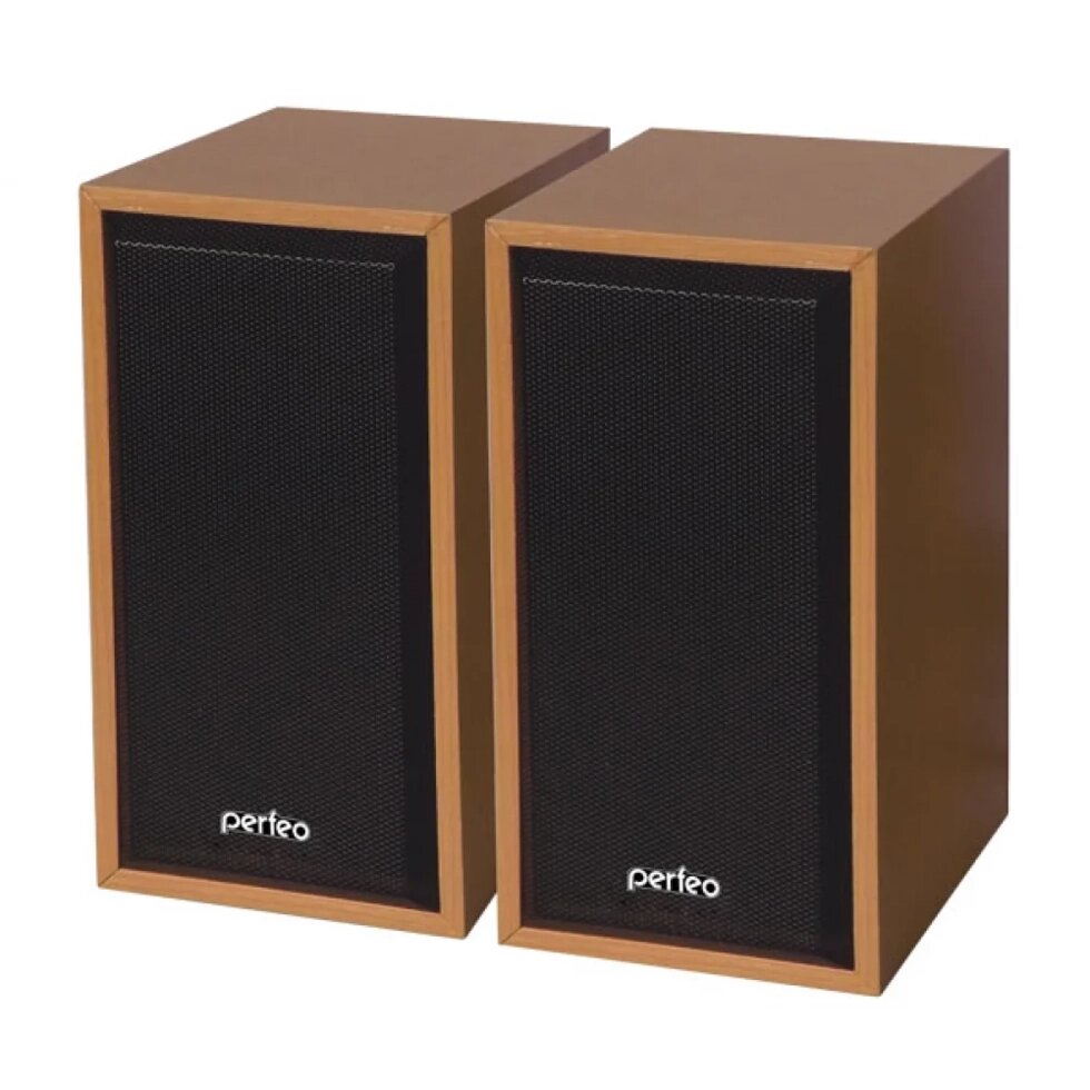 Колонки Perfeo "CABINET" 2.0, мощность 2х3 Вт (RMS), бук дерево, USB (PF_4326) купить оптом и в ...