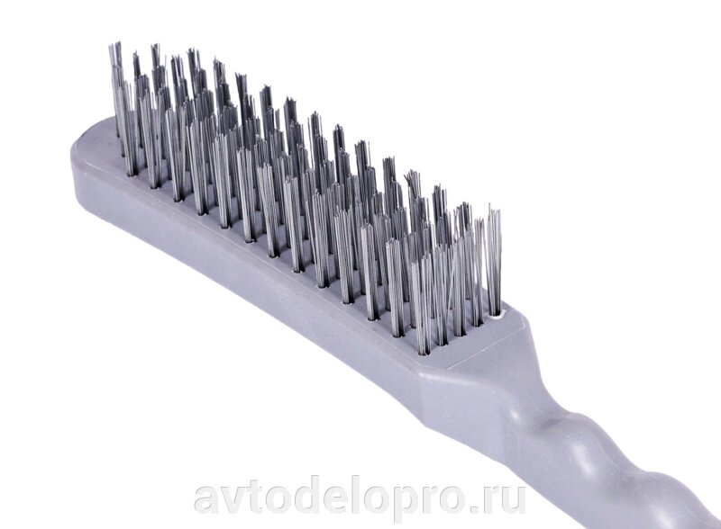 Щетка металлическая 5-рядная с пластиковой ручкой (АвтоDело)(44015 ...
